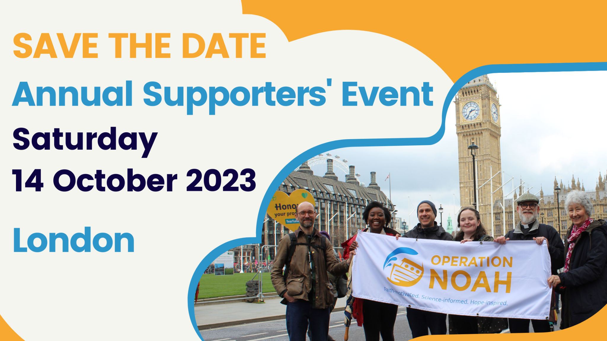 Join us for Operation Noah’s Supporters’ Event on Saturday 14 October ...